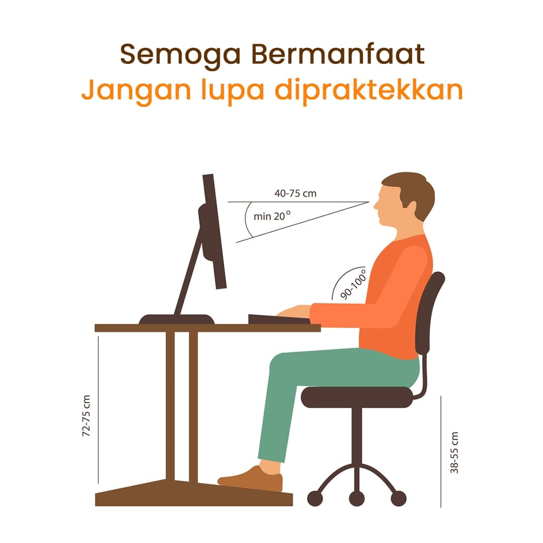Posisi Duduk yang Benar Saat Bekerja di Depan Komputer – NF Computer